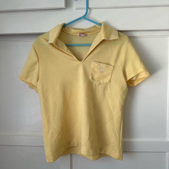 Tops | Yellow 7s Collared Shirt | Poshmark